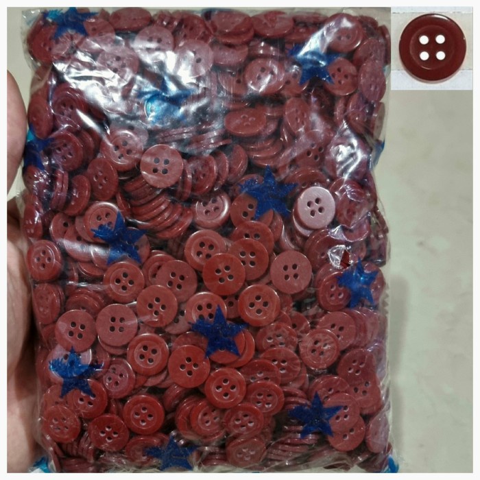Jual Kancing Baju Kemeja Dinas PDH 14mm/1,4cm/22L @10 gros - Dinas ...