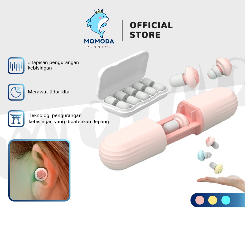 Jual MOMODA Penutup Telinga Ear Plug Pelindung Penyumbat Kuping Peredam Suara Safety EarPlug ...