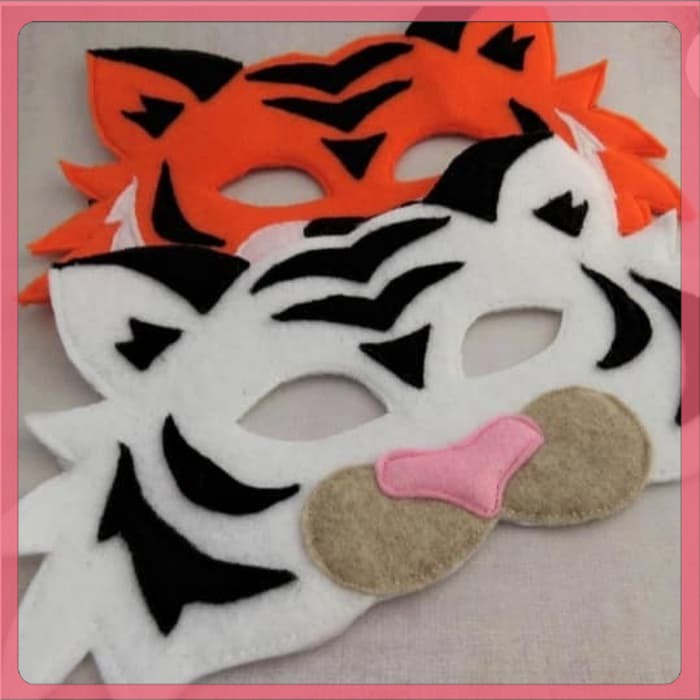 Jual Topeng Hewan Harimau Tiger Felt Mask Kostum Drama Pesta Teater ...