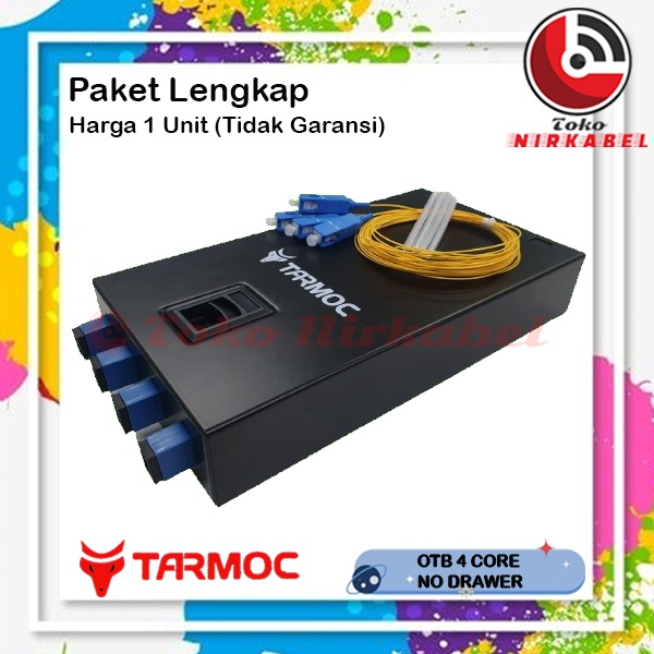 Jual Tarmoc Fiber Optic mini OTB 4 Core SC|Roset FO Besi 4C Lengkap ...