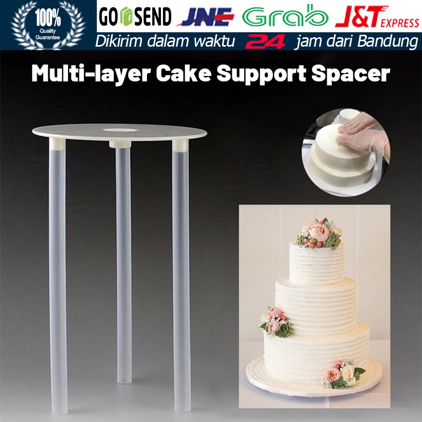 Jual 4/6/8/10Inch Tatakan Kue Bertingkat / Support Stand Gasket Cake Bulat / Stand Bracket Kue ...