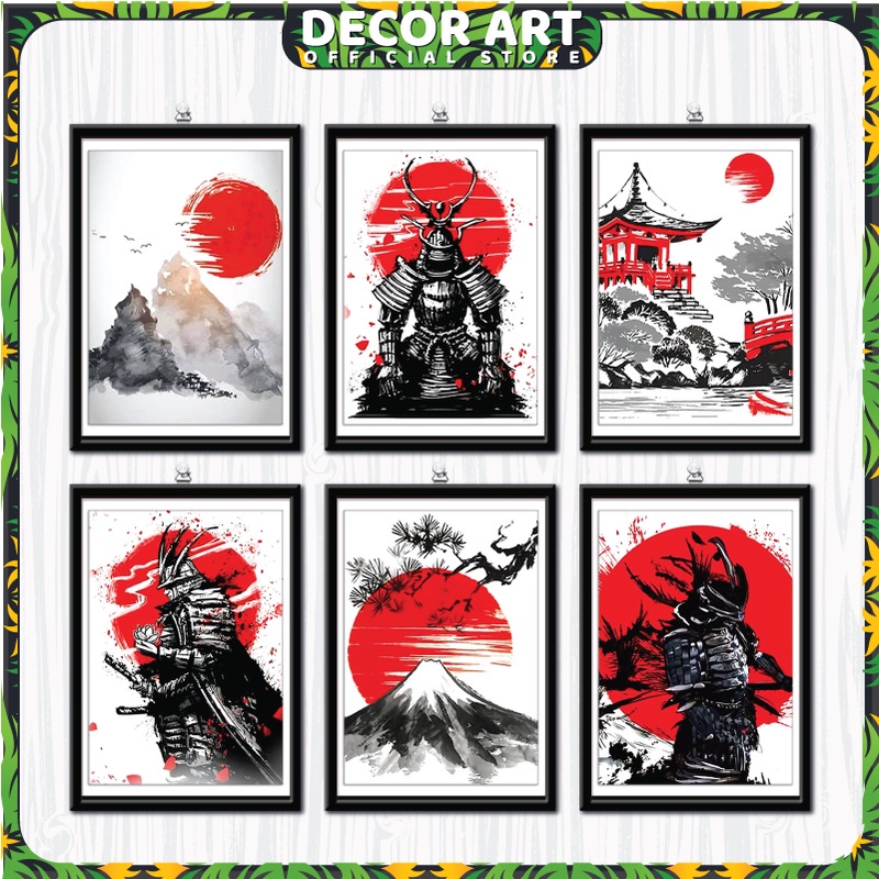 Jual DecorArt 15x20 Cm Hiasan Dinding Tema Jepang Ninja Japan (Kd. NJA ...