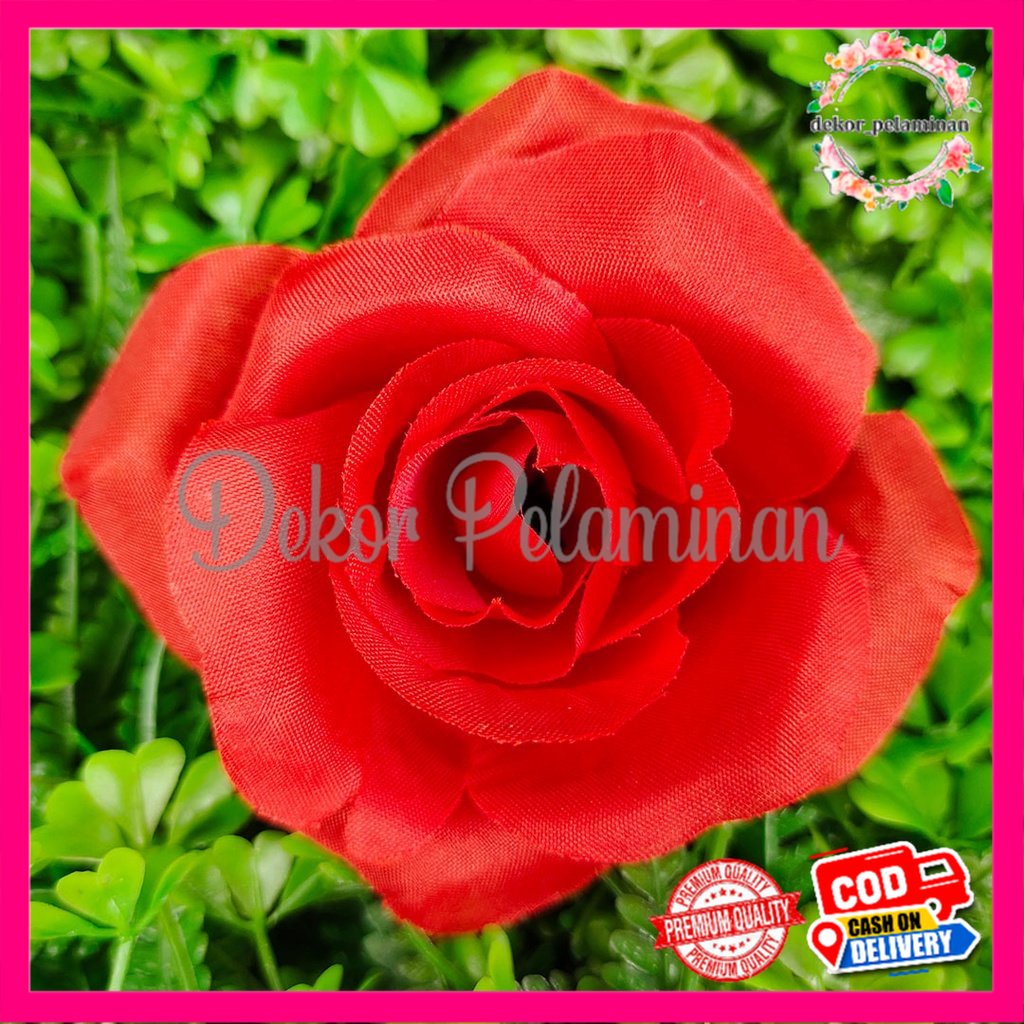 Jual COD 1PCS KELOPAK KEPALA KUNTUM BUNGA MAWAR PLASTIK ARTIFICIAL ...