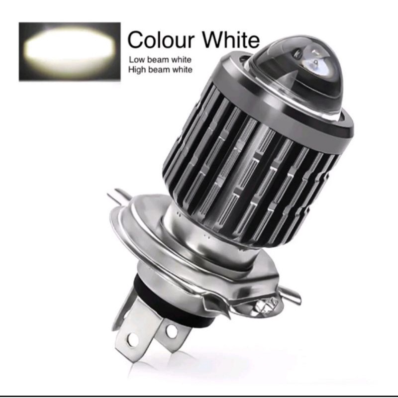Jual LAMPU LED DEPAN UTAMA HEAD LAMP H4 SCOOPY VIXION LASER GUN HI LOW JAUH DEKAT PUTIH - PUTIH ...