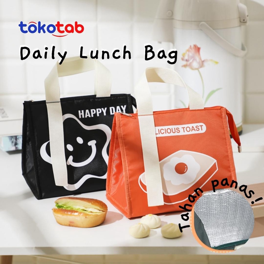Jual Tokotab - Tas Lunch Box Lunch Bag Kapasitas Besar Fashion Portabel ...
