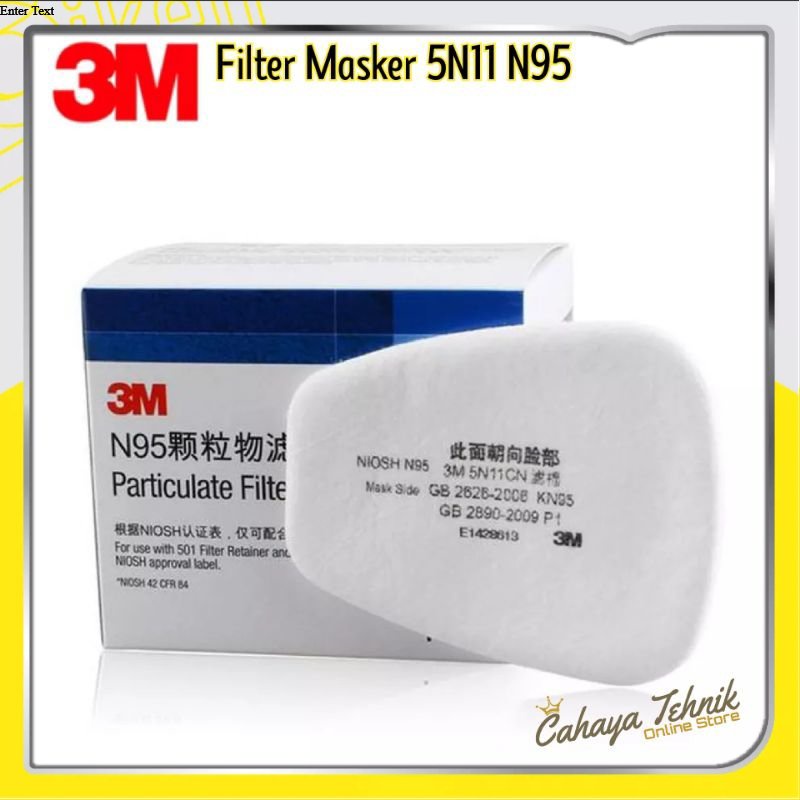Jual Filter Masker Respirator 5N11 N95 Untuk Respirator 6200 7502 6800 ...