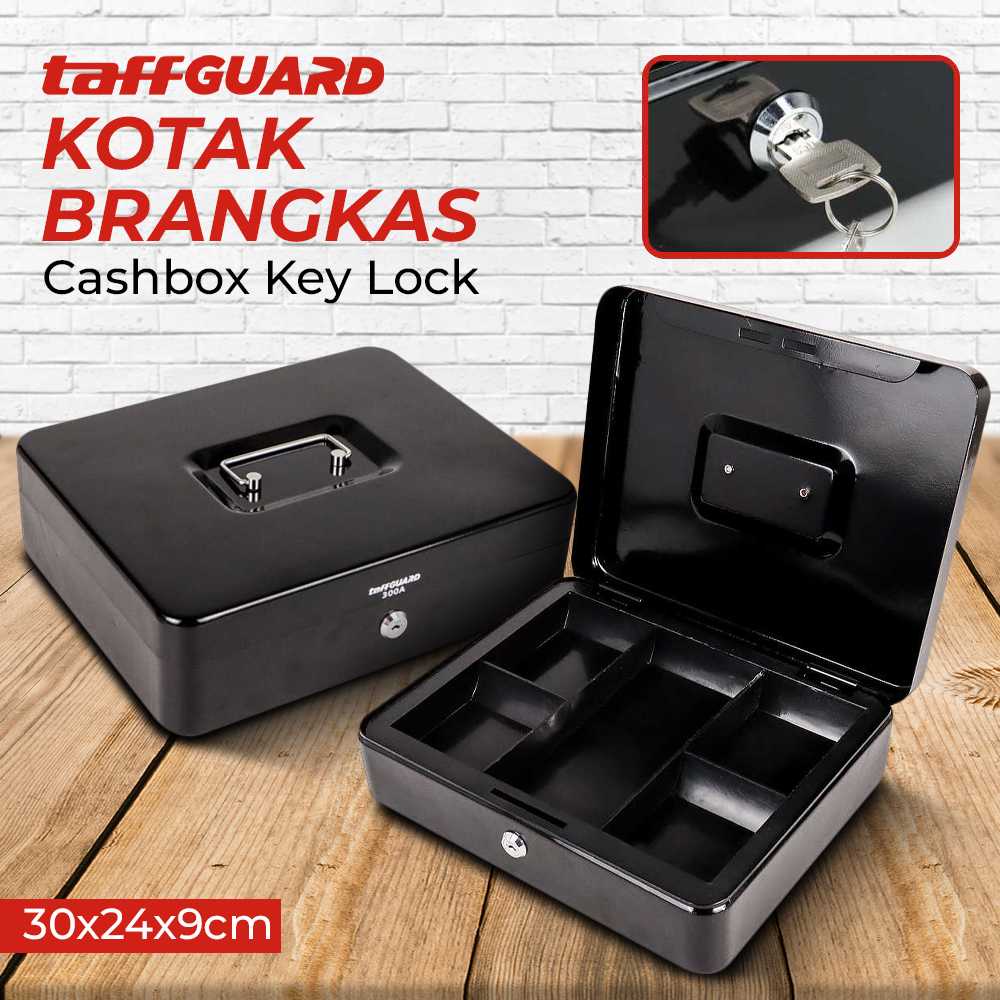 Jual Brankas Mini Cash Box Tempat Penyimpanan Uang Emas Celengan Kunci ...