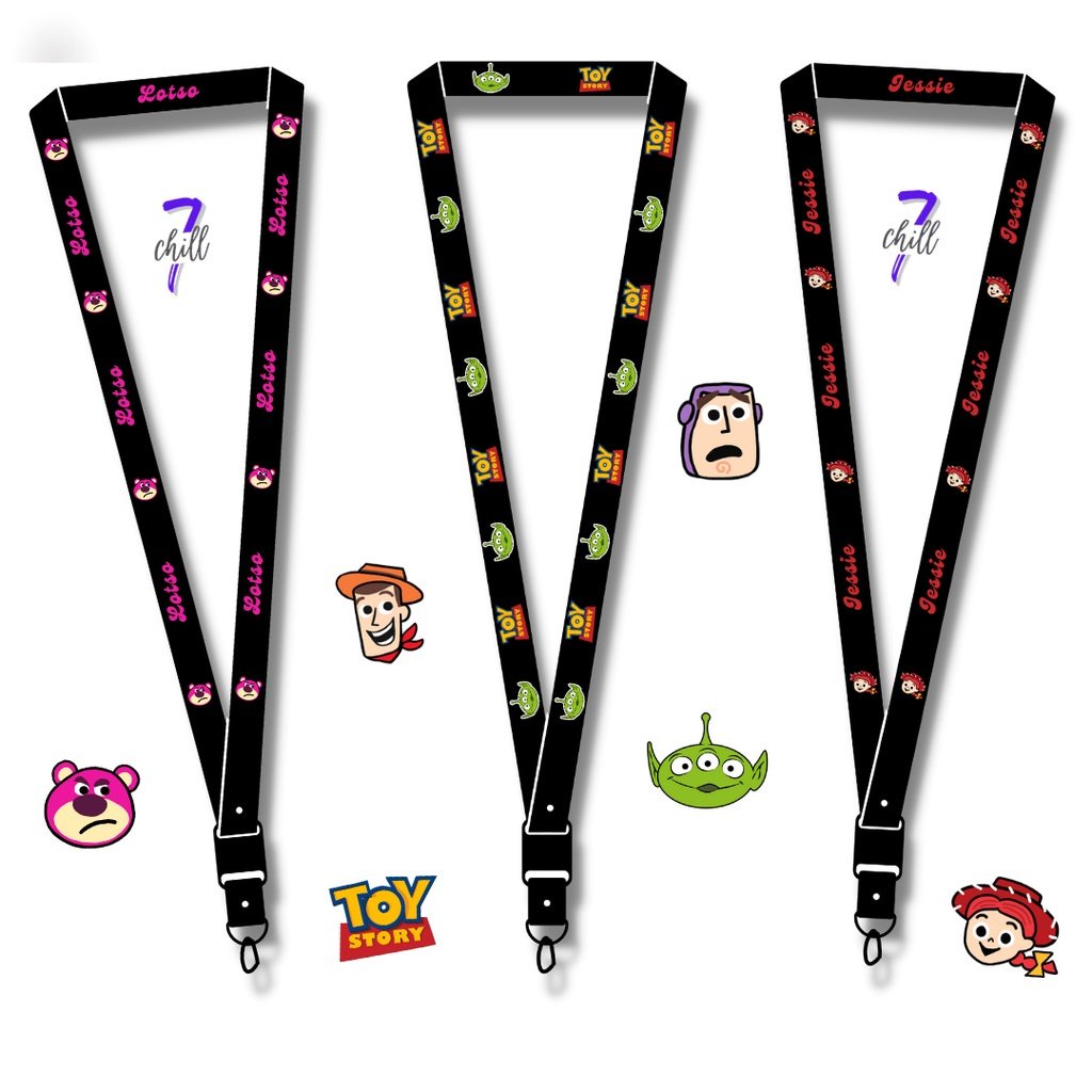 Jual Lanyard Toy Story Woody BuzzLightyear Lotso ID Card Custom Kartun ...