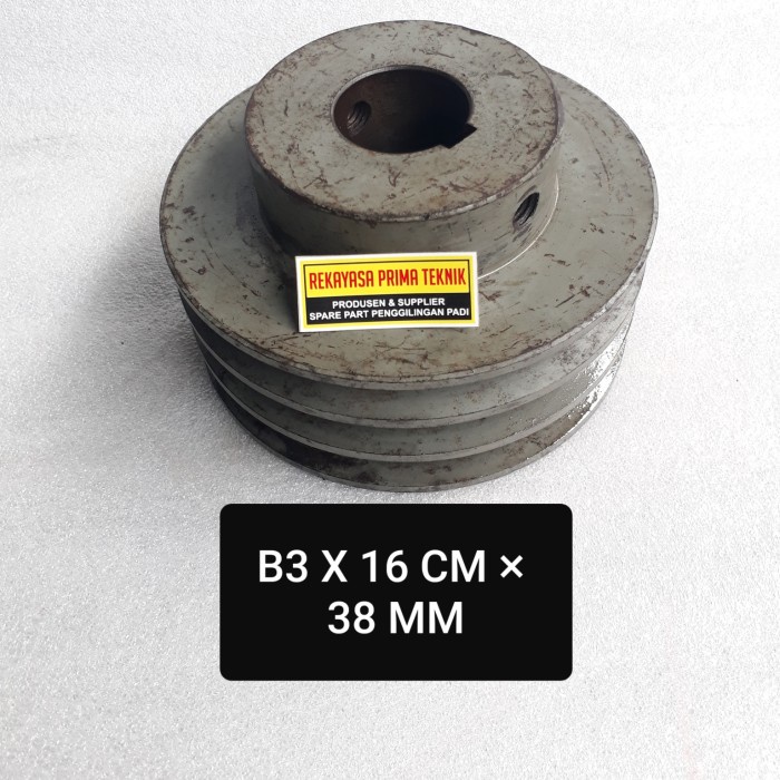 Jual B3 X 16 CM X AS 38 MM PULY POLI PULLEY PULI POLY - LUBANG AS 42 MM ...