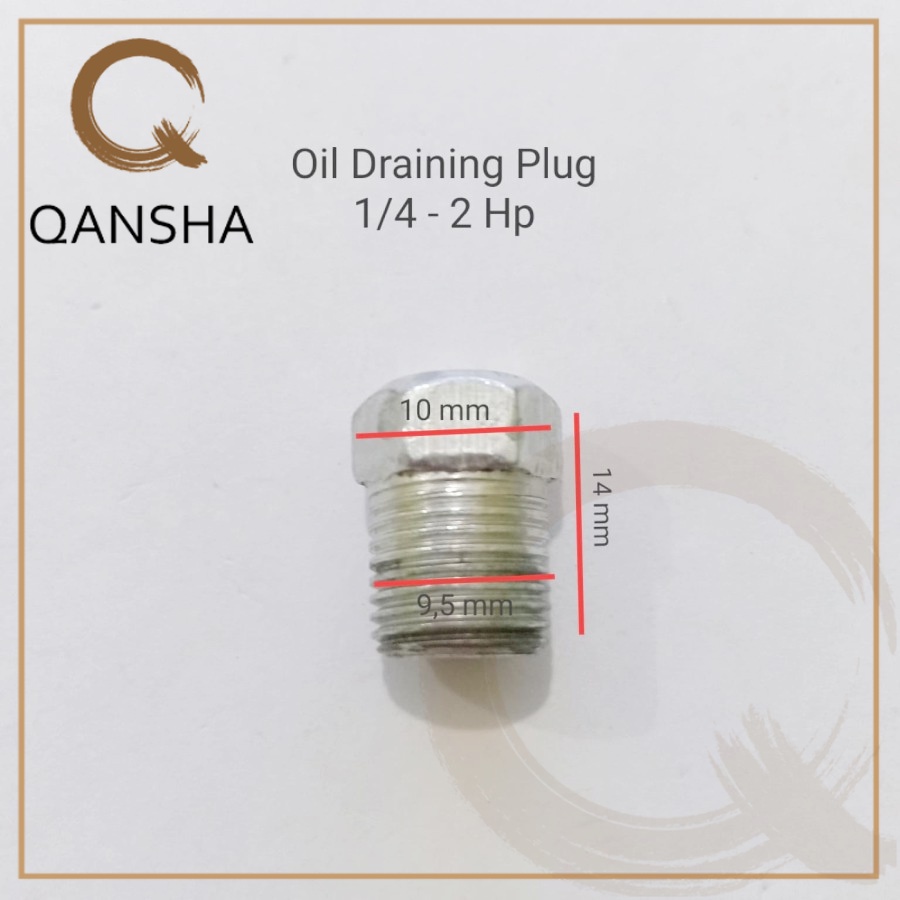 Jual Baut Tutup Pembuangan Oli Kompresor Angin Oil Draining Plug | Shopee Indonesia
