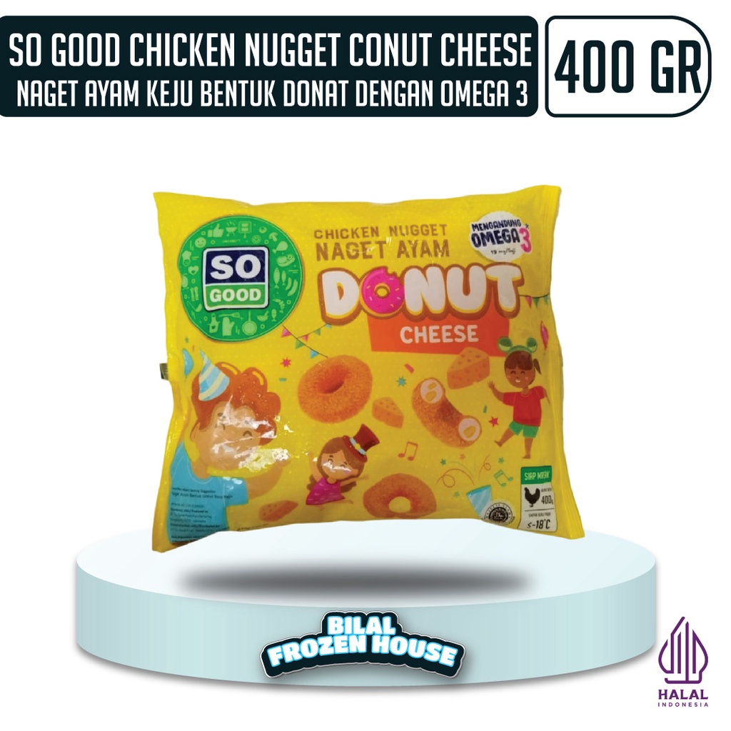 Jual So Good Chicken Nugget Donut Cheese 400gr | Shopee Indonesia
