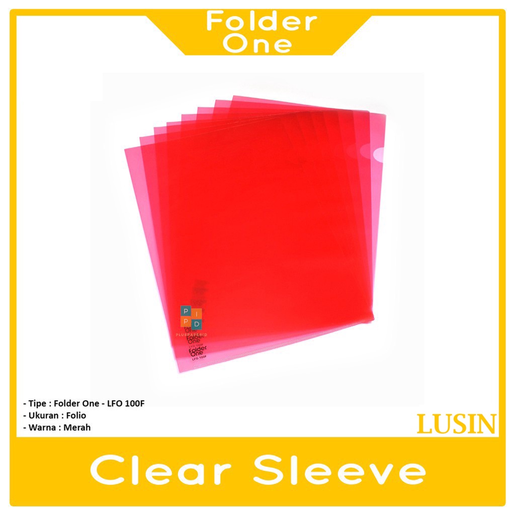 Jual Folder One - Map L Map Bening Folio F4 Warna - Lusin | Shopee ...