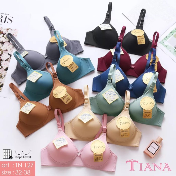Jual Tiana Bra Tanpa Kawat Cup Kecil 127 | Shopee Indonesia