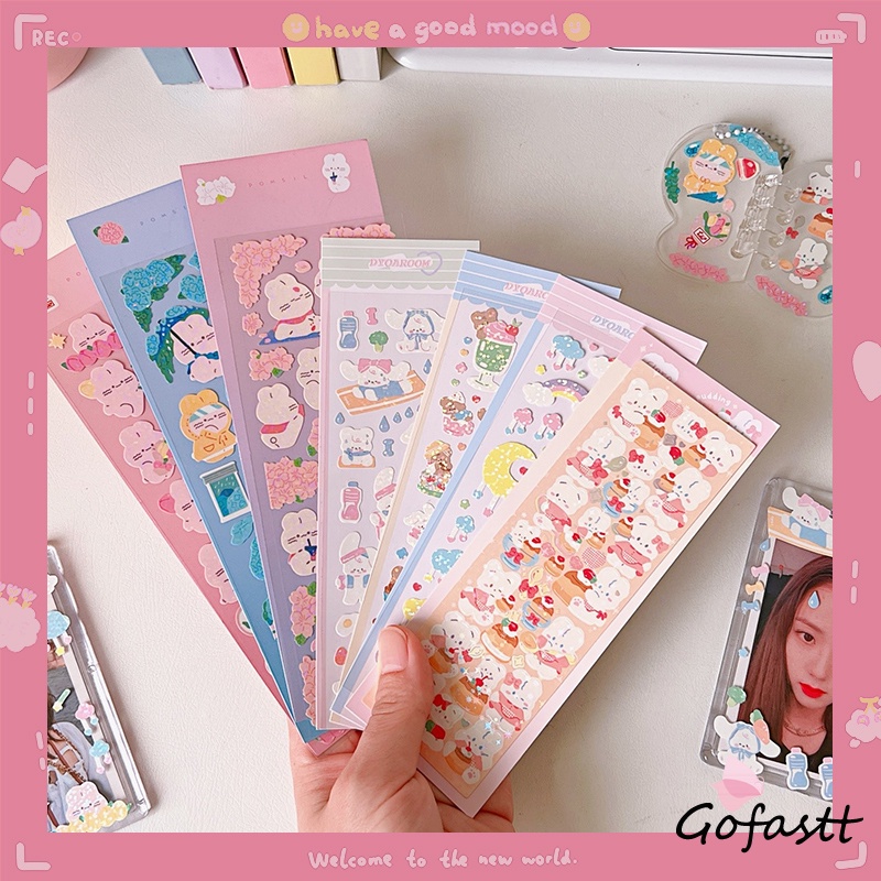 Jual Stiker Buku Tempel Dekorasi Kartun Pola Kecil Gadis Anak Stiker ...