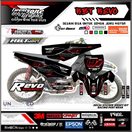 Jual DECAL STIKER RBT REVO ABSOLUTE FIT kekinian⭐ BEBEK TRAIL MODIF GTX ...