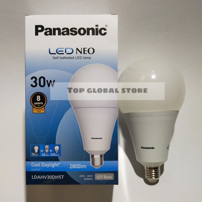 Jual Lampu LED Bulb - Bohlam Panasonic New Evo 30 Watt - Putih | Shopee ...