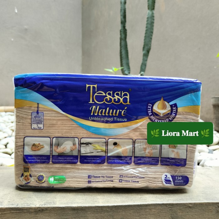 Jual 1 PCS TESSA UNBLEACHED NATURE HAND TOWEL 150S /tisu dapur cokelat ...