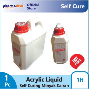 Jual LIQUID Acrylic Resin Self Cure (SC) Curing Minyak Cairan 1 Liter ...