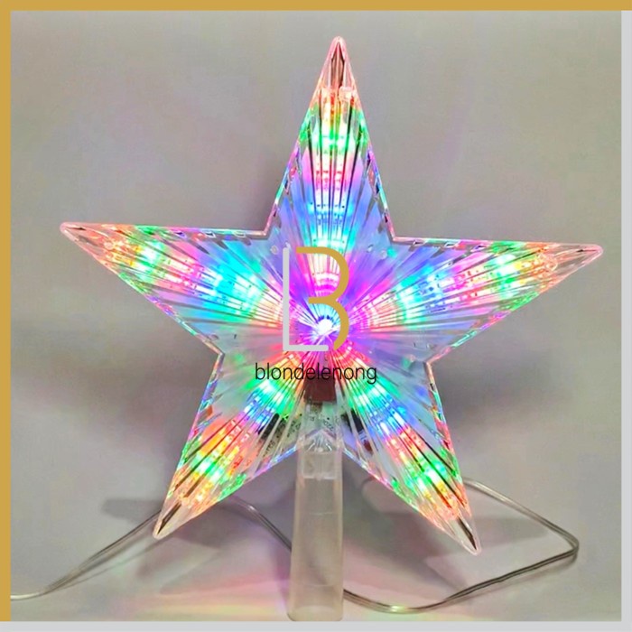 Jual ''READYY PROMO'' lampunatal bintang Rose Gold - 4 Warna (RGB ...