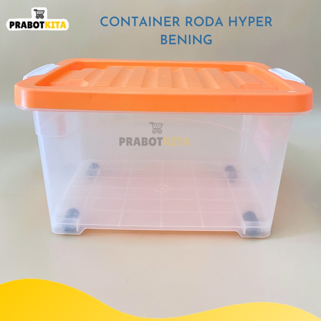 Jual Container Roda Bening Hyper / Tempat Penyimpanan / Box Serbaguna ...