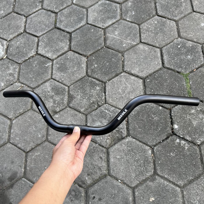 Jual STANG RISEBAR STANDAR FIXIE HITAM SILVER MISSILE FIXIE 58CM 25.4 ...