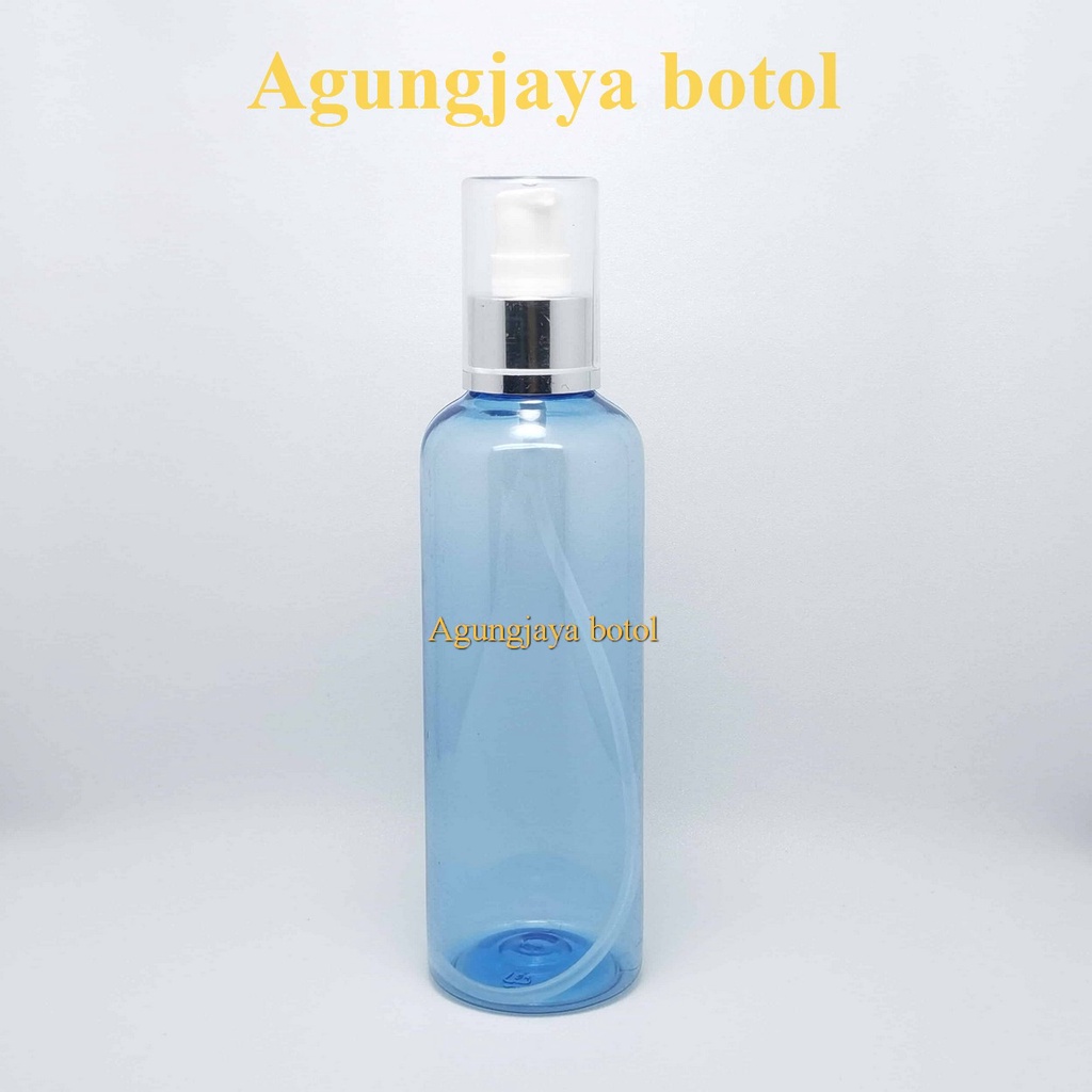 Jual Botol Plastik 250 Ml Br Biru Tutup Pump Treatment / Botol Pet ...