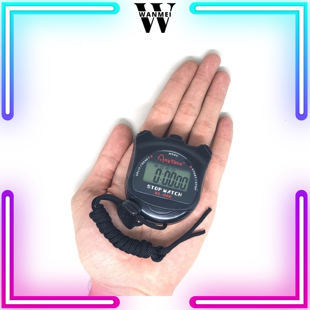 Jual WM Stopwatch Anytime XL-010 Date & Time / Alat Hitung Waktu Timer Jam Olahraga Bisa Alarm ...