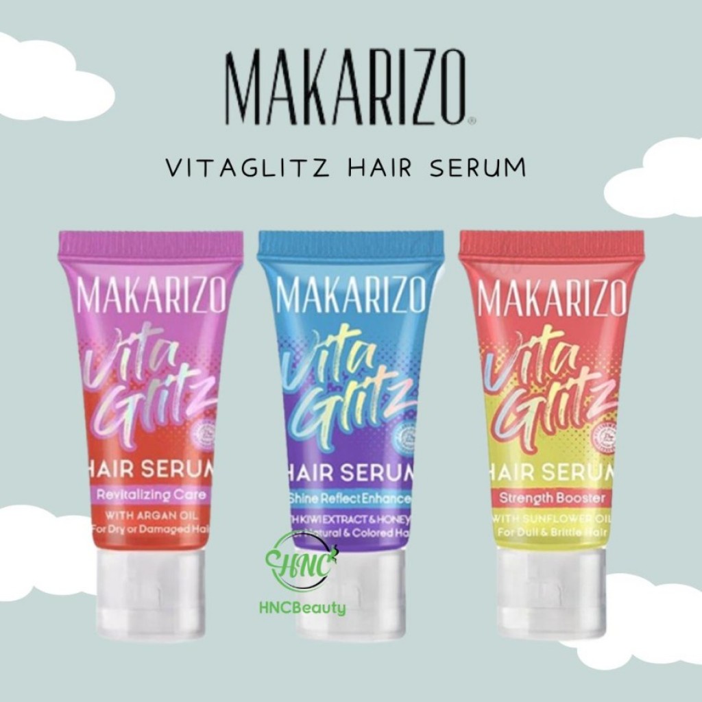 Jual Makarizo vitaglitz hair serum 8ml | Shopee Indonesia
