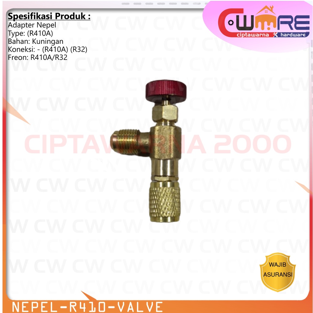 Jual Adapter Nepel R410/R32 - Isi Freon AC Kulkas | Shopee Indonesia