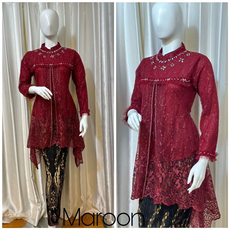 Jual kebaya modern kebaya payet Atasan tunik Tile payet Kebaya Modern ...