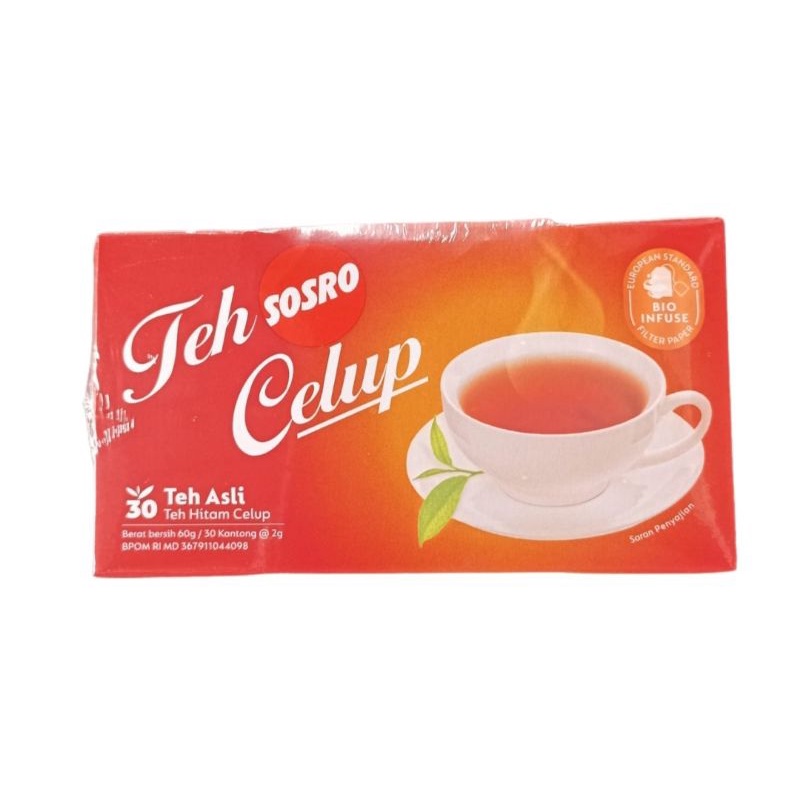 Jual TEH CELUP SOSRO ISI 30 | Shopee Indonesia
