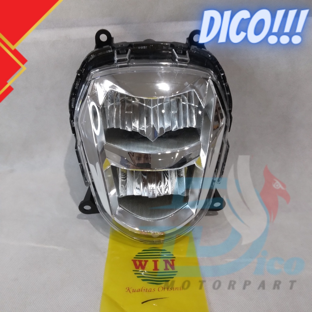 Jual Lampu Depan Genio 110 LED 2019 2020 2021 | reflektor headlamp WIN ...