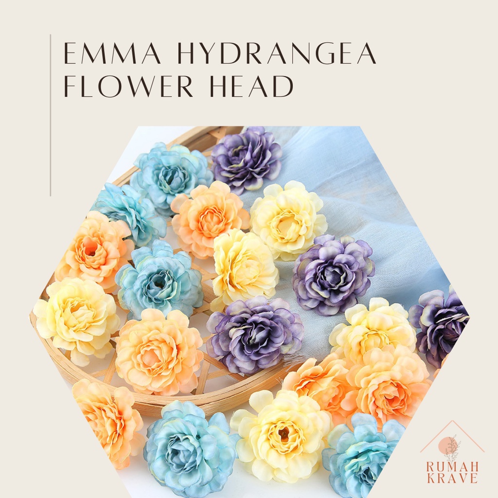 Jual RUMAH KRAVE - Emma Hydrangea Flower Head Kelopak Kepala Bunga ...