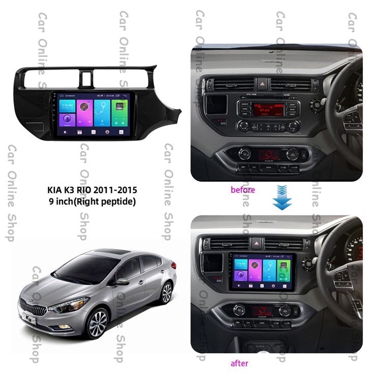 Jual Frame OEM 2012 KIA RIO Head Unit Android 9 inch Universal 2013 ...