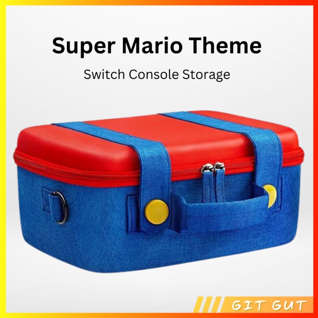 Jual Nintendo Switch Super Mario Red Travel Storage EVA Carry Big Bag ...