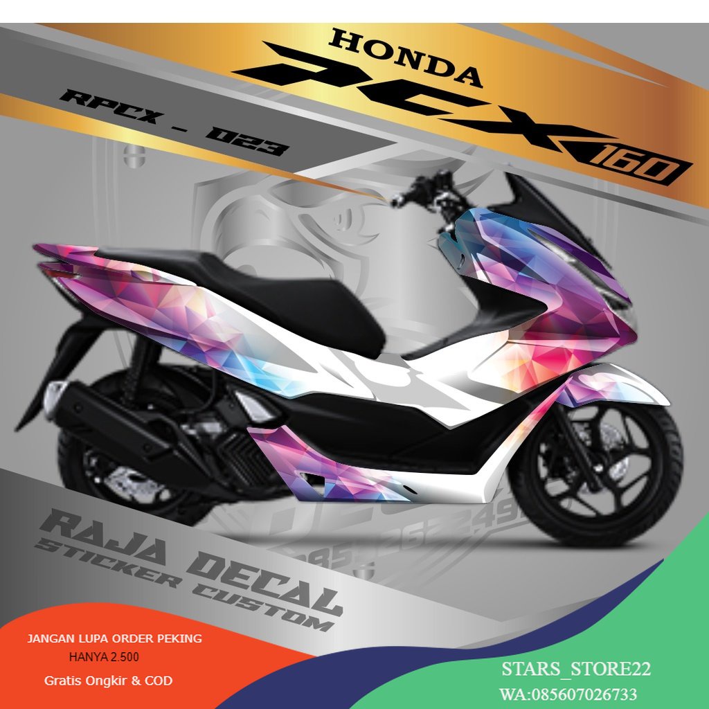 Jual PREMIUM Decal Sticker Honda PCX 160 2023 Fullbody - Dekal PCX160 ...