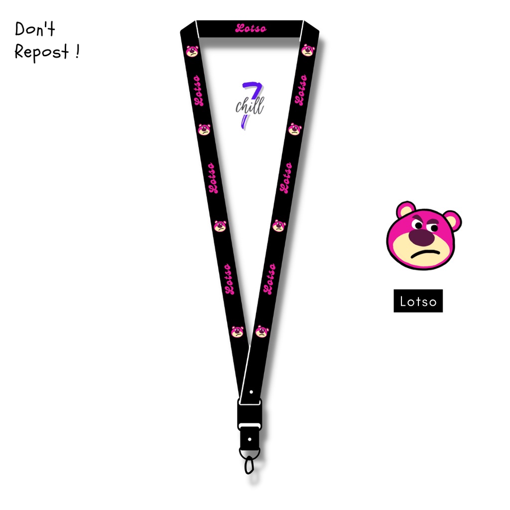 Jual Lanyard Toy Story Woody BuzzLightyear Lotso ID Card Custom Kartun ...