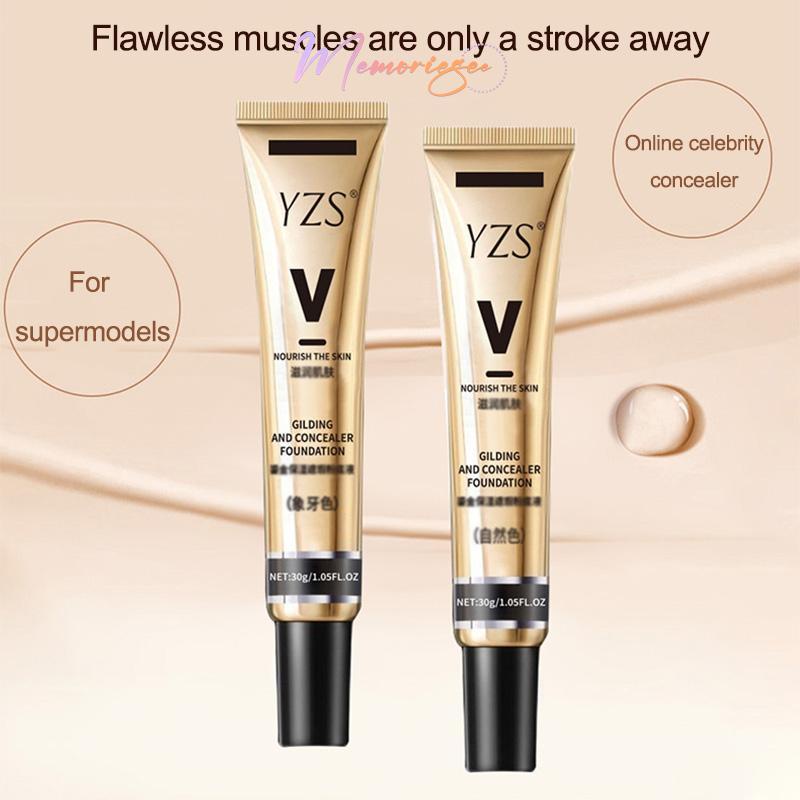 Jual COD&Ready YZS Light Concealer Liquid Foundation Full Cover Moisturizing Flawless Lightening ...