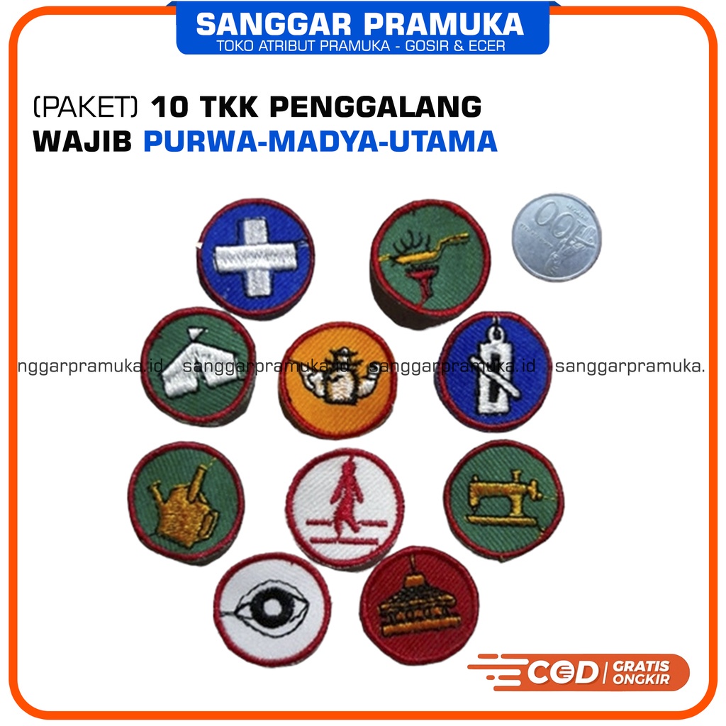 Jual TKK Penggalang Wajib Paket / Tanda Kecakapan Khusus Wajib Penggalang | Shopee Indonesia