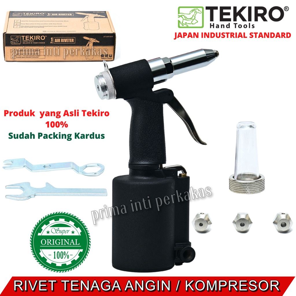 Jual TEKIRO Air Riveter / Tang Rivet Tenaga Angin Original - Hitam ...