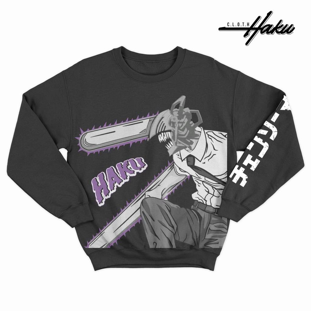 Jual Crewneck Sweater Anime Chainsaw man Chainsaw devil unisex pria dan ...