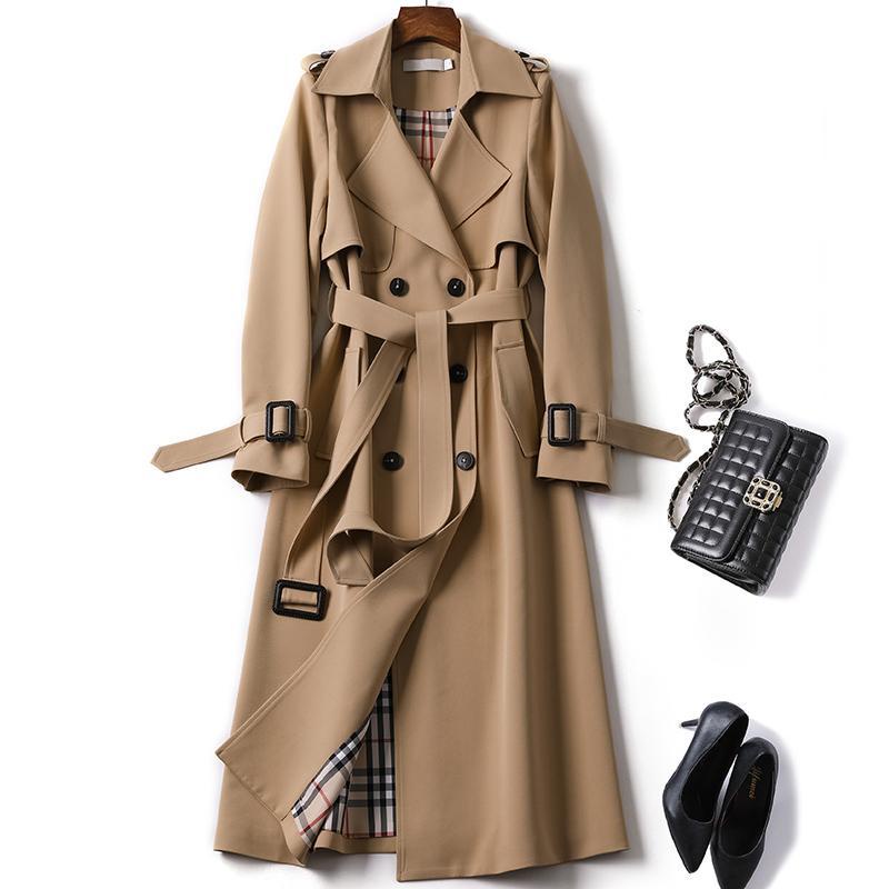 Jual Women's British style coat medium length | Shopee Indonesia