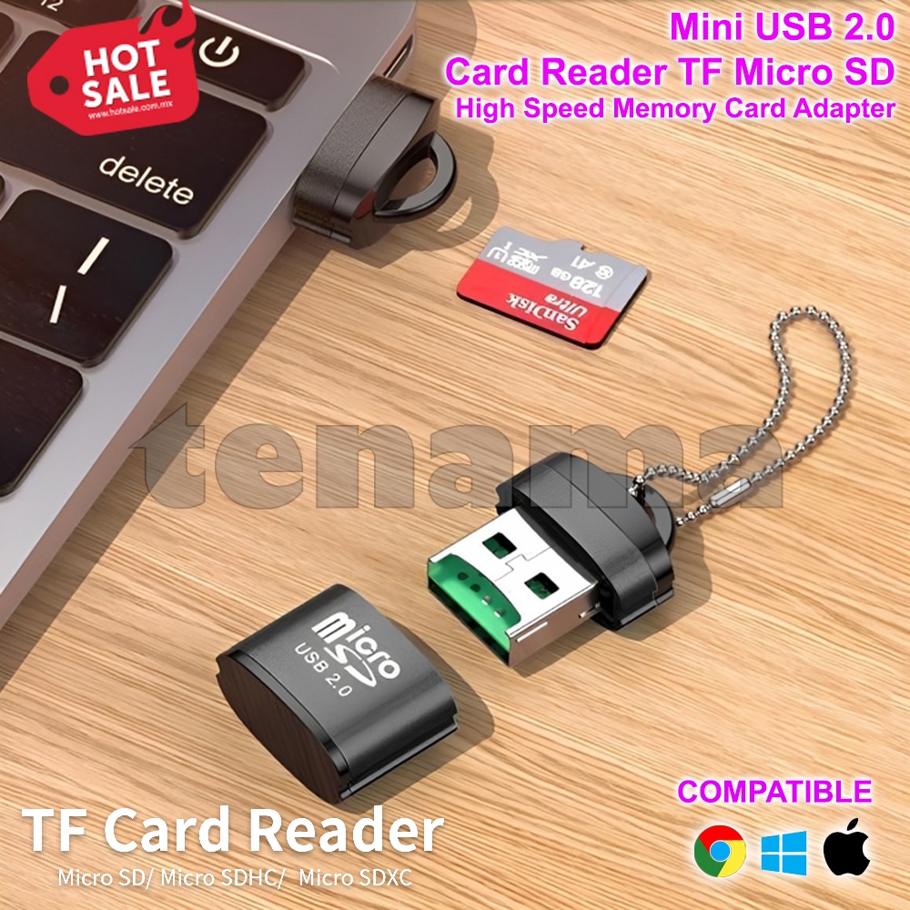 Jual Mini USB 2.0 Card Reader TF Micro SD High Speed Memory Card ...