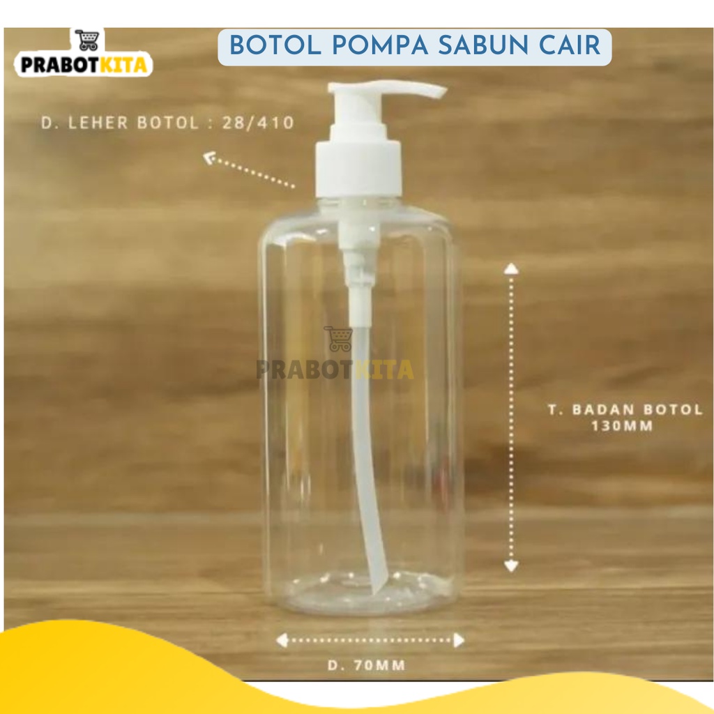 Jual Botol Pompa Sabun Cair Transparan / Dispenser Pump Manual Tempat ...