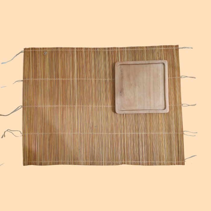 Jual Placemat / Alas Nampan / Alas Piring Bambu | Shopee Indonesia