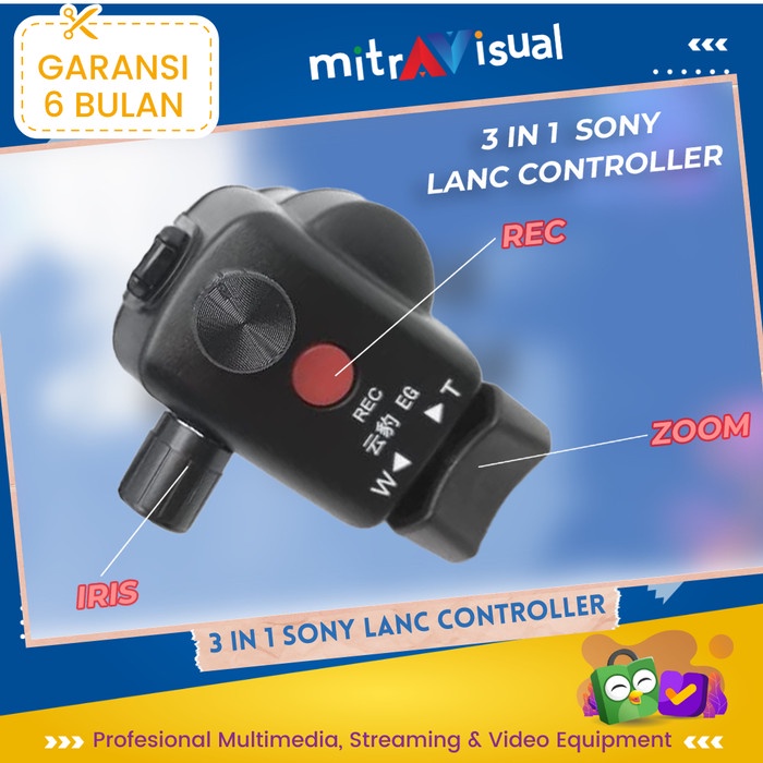 Jual 3 in 1 SONY LANC 25mm Controller Zoom Iris Recording | Shopee ...
