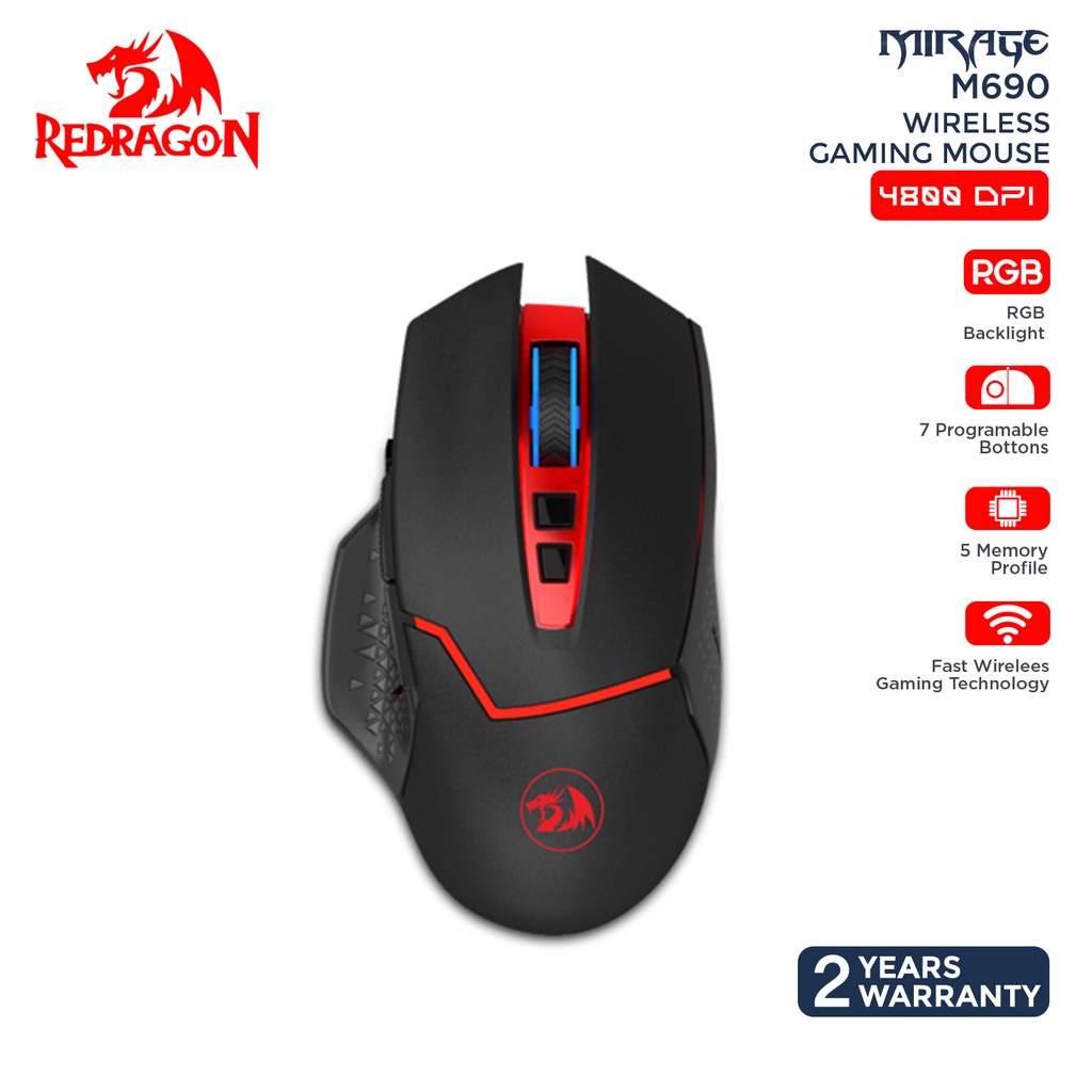 Jual Redragon Wireless Gaming Mouse MIRAGE - M690 | Shopee Indonesia