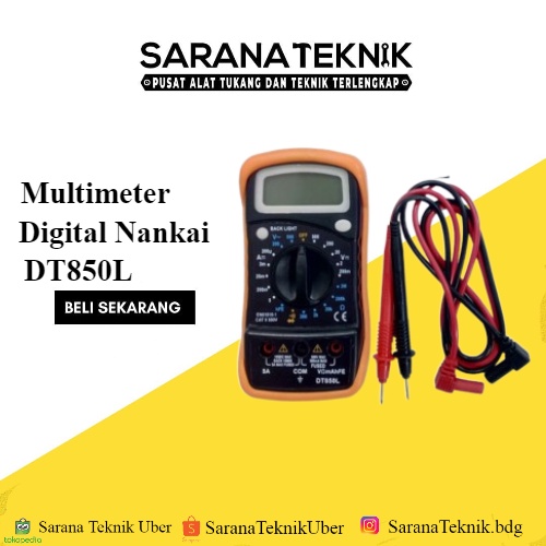 Jual [SARANA TEKNIK] Multitester Digital DT850 Nankai /Multimeter ...