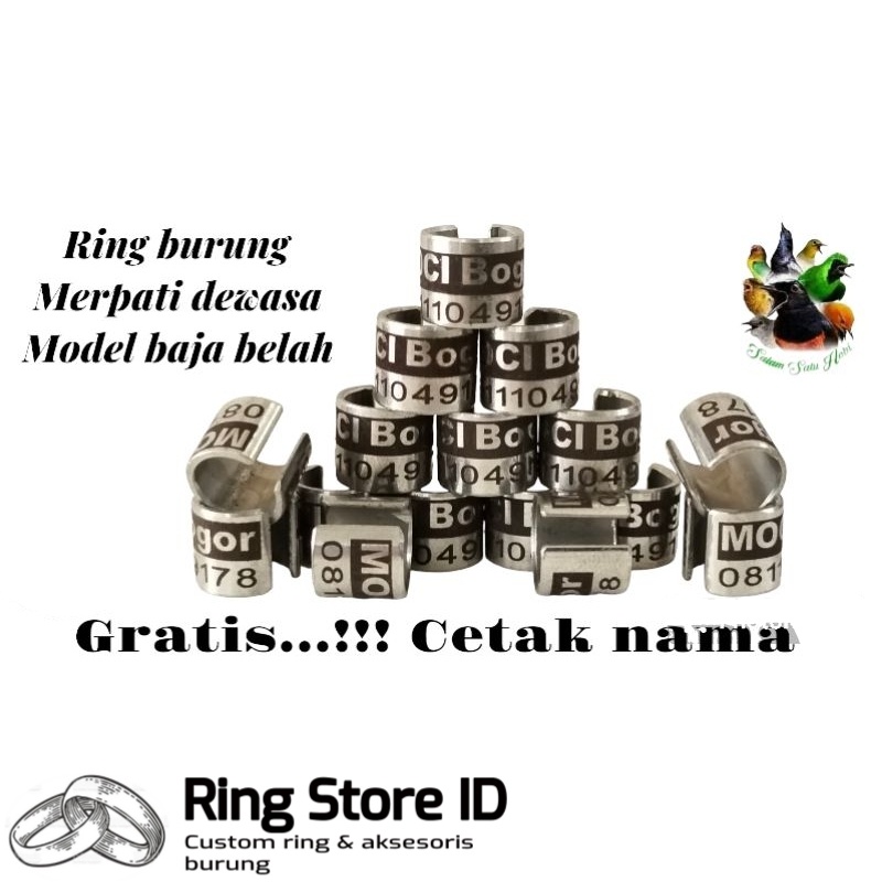 Jual RING BURUNG MERPATI DEWASA BISA CETAK NAMA SENDIRI | Shopee Indonesia