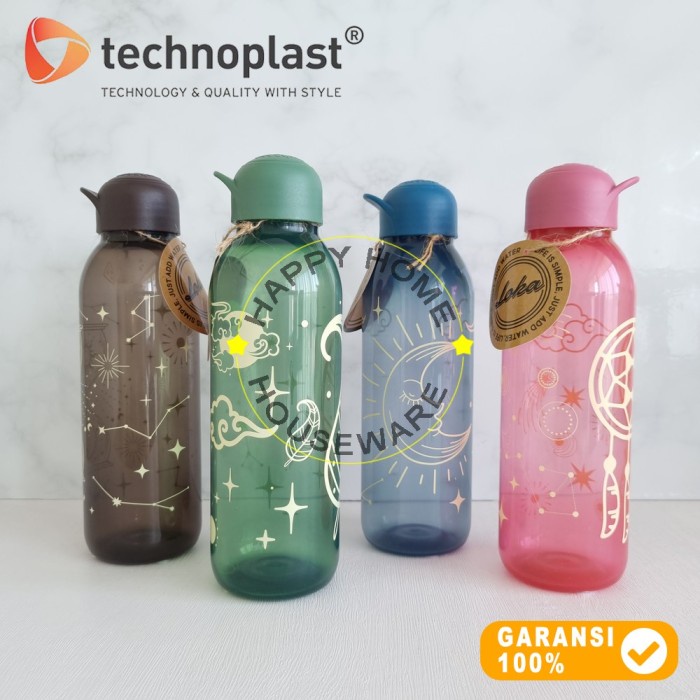 Jual TECHNOPLAST Loka Color Bottle 530ml | Botol Air Minum Tutup Topi 530ml | Shopee Indonesia